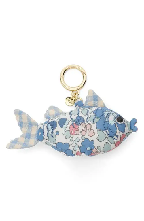 Stoney Clover Lane X Liberty Puffy Fish Bag Charm - Blue Multi