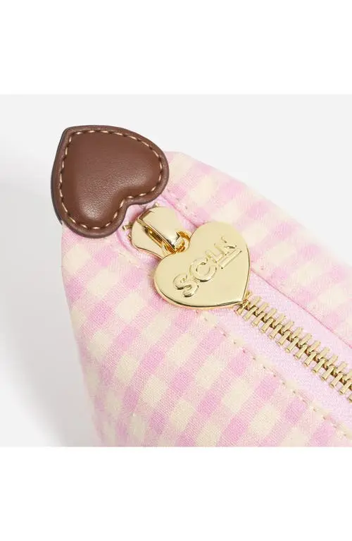 Stoney Clover Lane X Liberty Gingham Print Cotton Canvas Pouchette