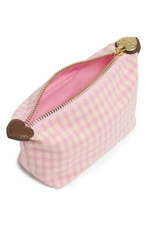 Stoney Clover Lane X Liberty Gingham Print Cotton Canvas Pouchette