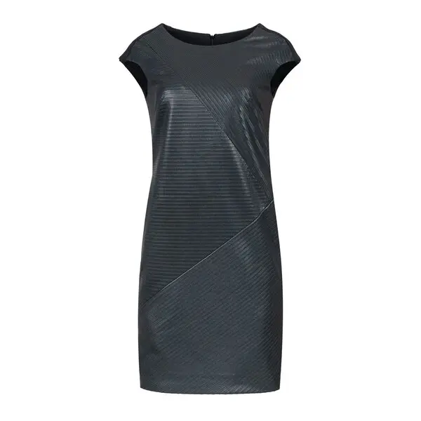 CONQUISTA Sleeveless Stitch Detail Dress - Black