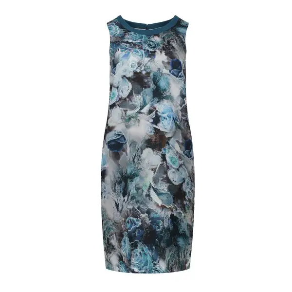 CONQUISTA Sleeveless Floral Print Dress - Green