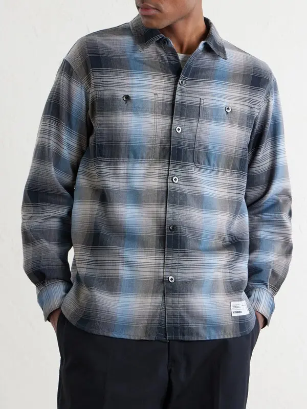 NEIGHBORHOOD Hombre Checked Flannel Shirt