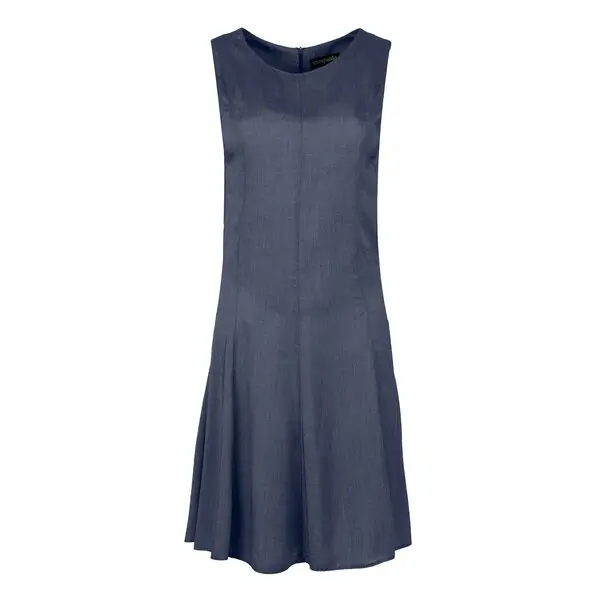 CONQUISTA Sleeveless Round Neck Cloche Dress