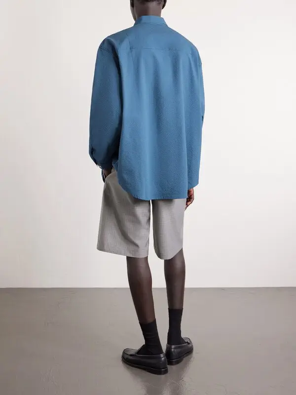WTAPS Checked Seersucker Shirt - Green