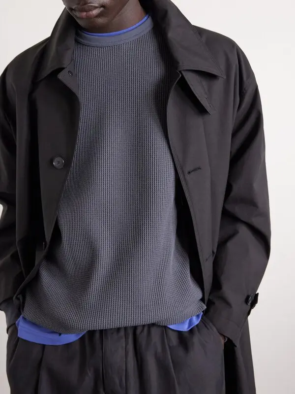 WTAPS Logo-detailed Waffle-knit T-shirt