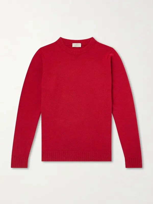 John Smedley Norfolk Recycled-cashmere And Merino Wool-blend Sweater - Red