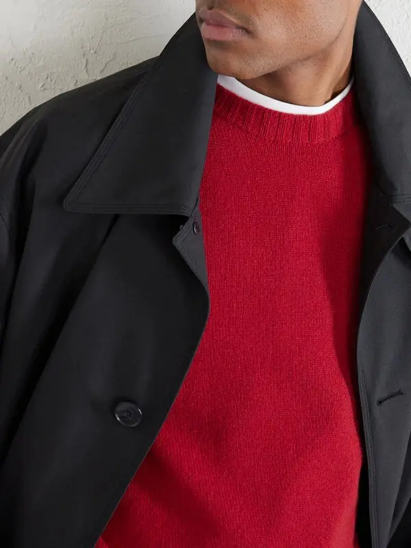 John Smedley Norfolk Recycled-cashmere And Merino Wool-blend Sweater - Red