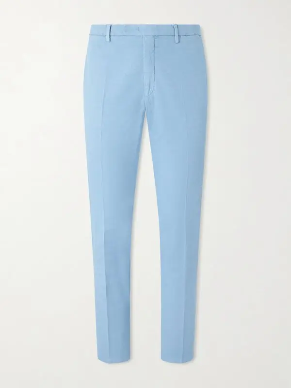 Boglioli Straight-leg Cotton-blend Suit Trousers
