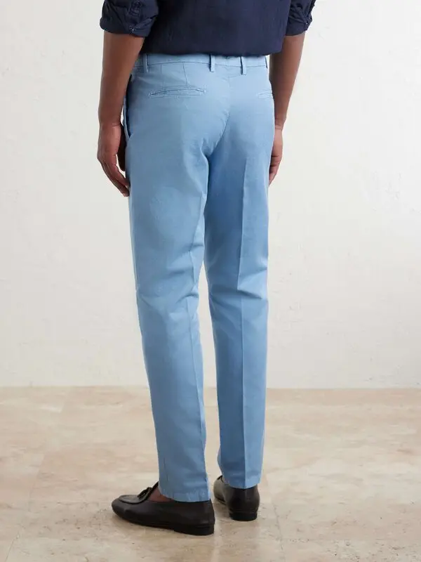 Boglioli Straight-leg Cotton-blend Suit Trousers