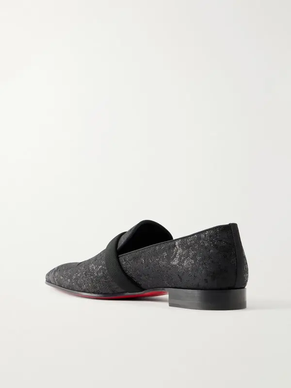 CHRISTIAN LOUBOUTIN Dandy Deco Jacquard Loafers