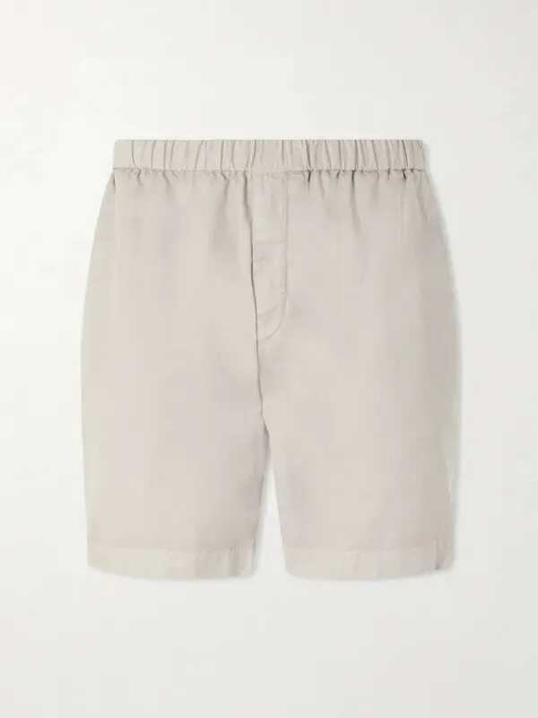 Boglioli Straight-leg Cotton-blend Twill Shorts