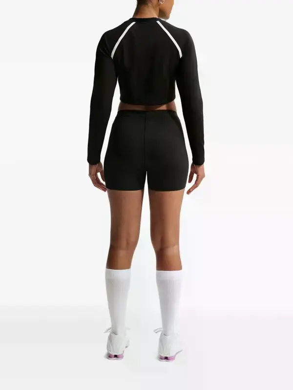 Nike Long Sleeve Logo Print Cropped T-shirt