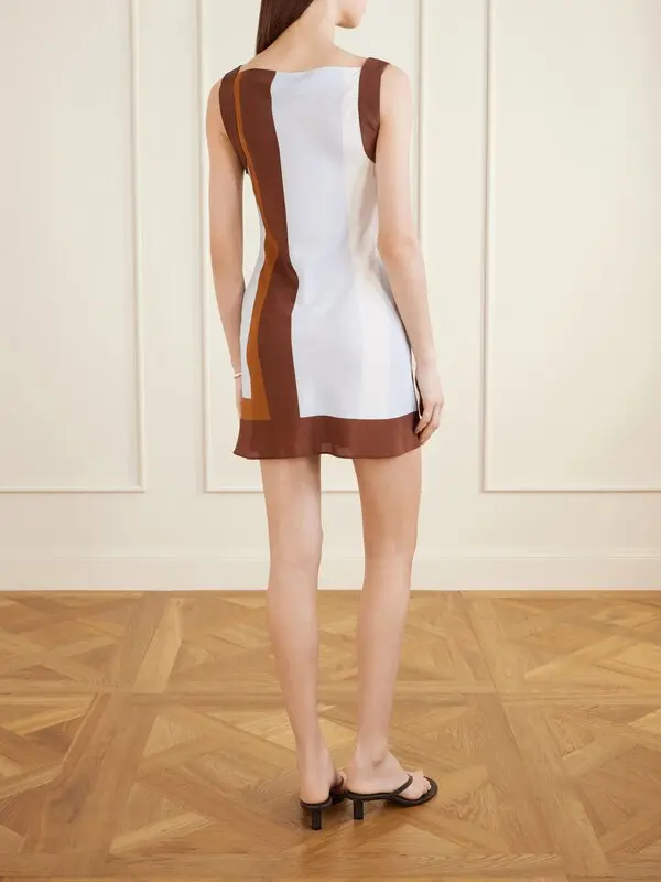 SIR. Marais Printed Silk Mini Dress