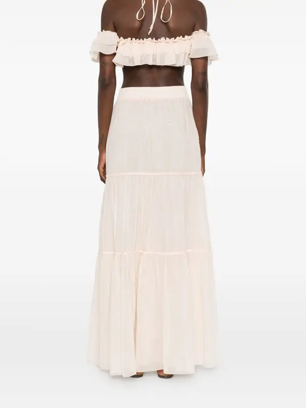 Ermanno Scervino Tiered Maxi Skirt - Pink