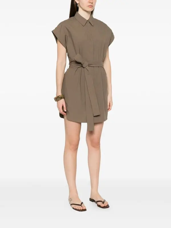 Matteau Cotton Mini Dress With Detachable Belt