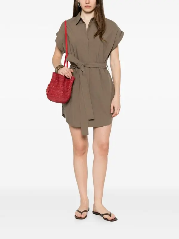 Matteau Cotton Mini Dress With Detachable Belt