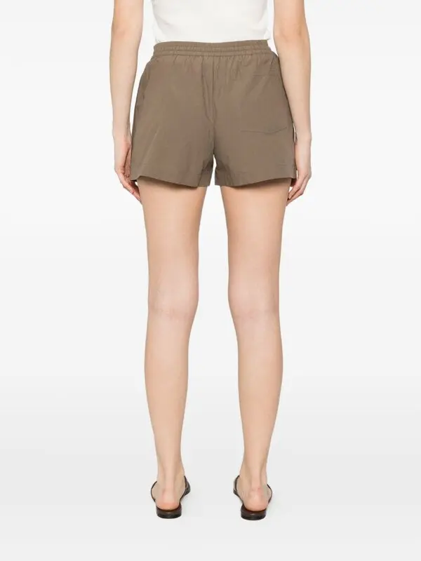 Matteau Cotton Shorts With Drawstring Waistband - Brown