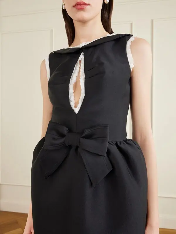 shushu/tong black bow mini dress Shushu/tong Bow Mini Dress