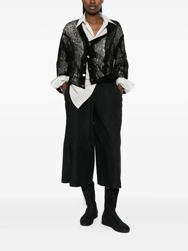 Comme Des Garçons Wide-leg Trousers - Black