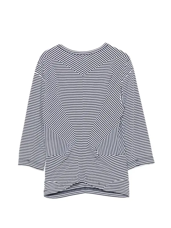 Junya Watanabe Striped Cotton T-shirt - Blue