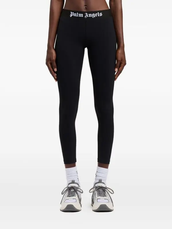 Palm Angels Bandeau Logo Leggings - Black