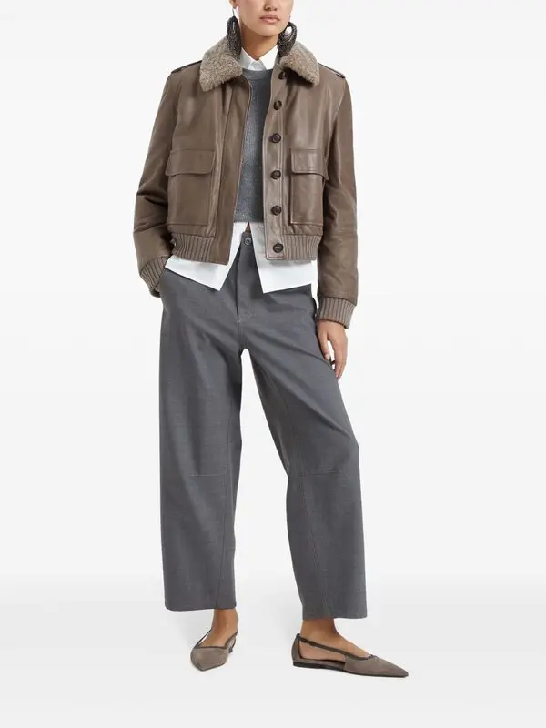 Brunello Cucinelli Cashmere Blend Crewneck Sweater - Grey