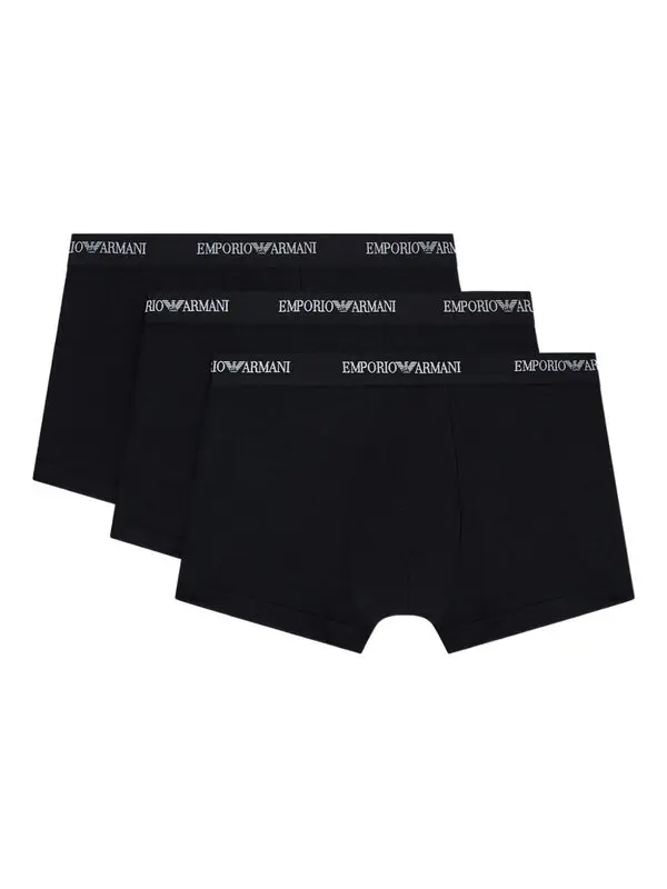 Emporio Armani Logo Trunk 3pack - Black