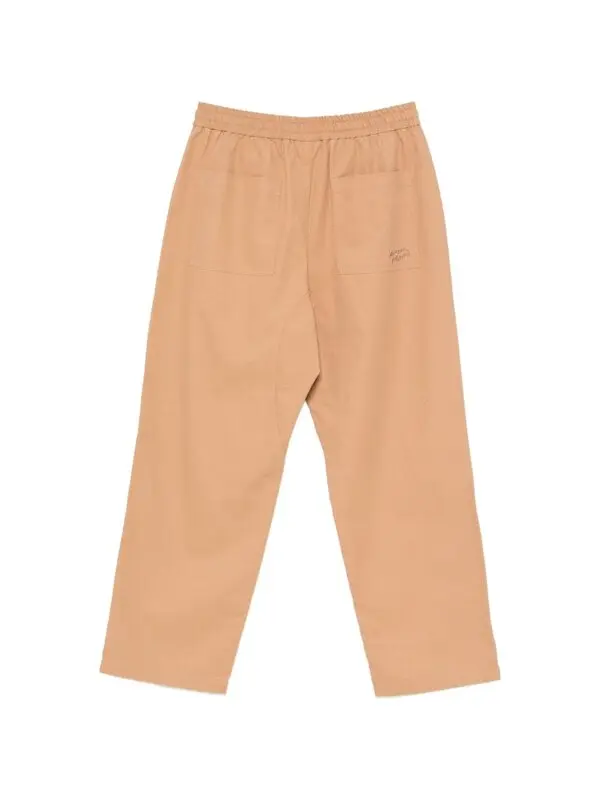 Maison Kitsuné Cotton Trousers With Embroidered Logo