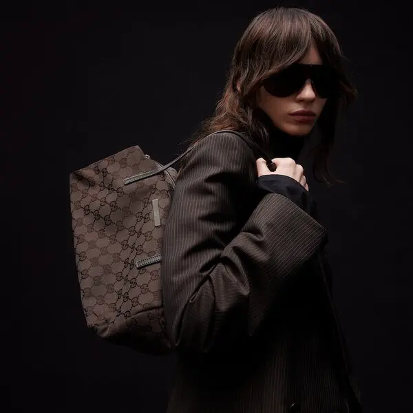 Gucci Melrose Medium Boston Bag Gg Canvas