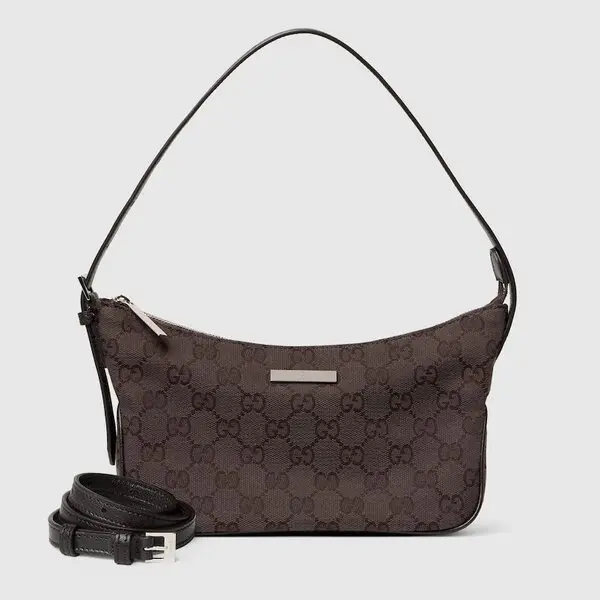 Gucci Lady Lunetta Small Gg Canvas Shoulder Bag - Beige