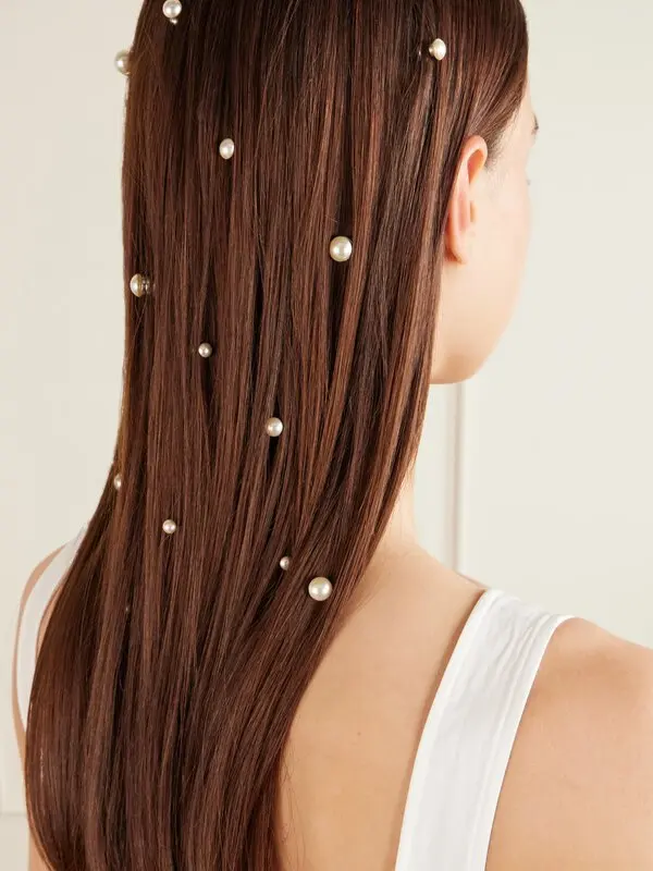 JENNIFER BEHR Paige Set Of 15 Hair Magnets With Pearls