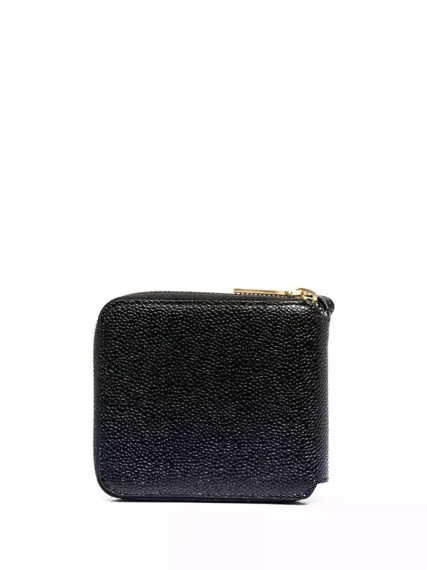 Thom Browne 4-bar Debossed Compact Wallet