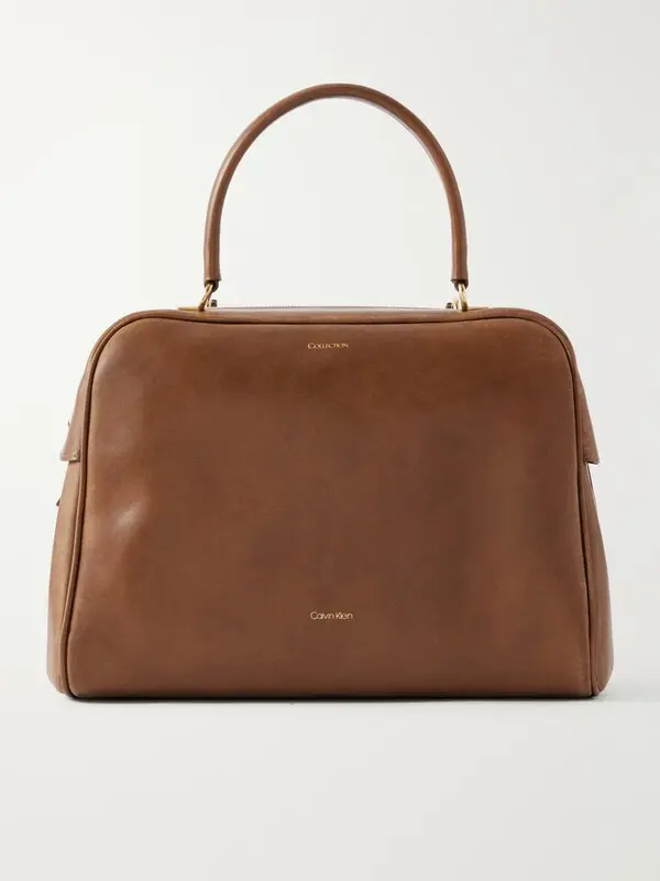 Calvin Klein America Leather Shoulder Bag