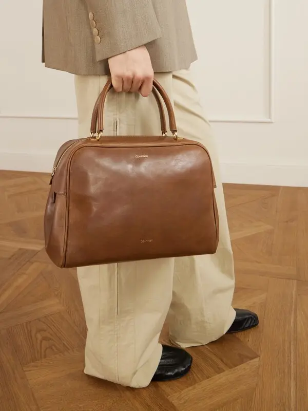 Calvin Klein America Leather Shoulder Bag