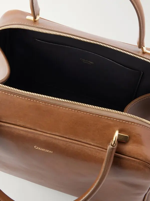Calvin Klein America Leather Shoulder Bag