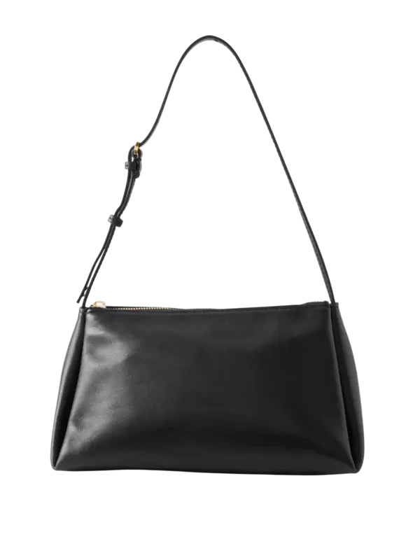 Calvin Klein Aurelis Leather Shoulder Bag - Black