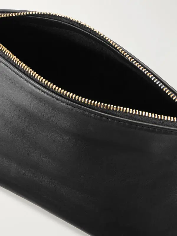 Calvin Klein Aurelis Leather Shoulder Bag - Black