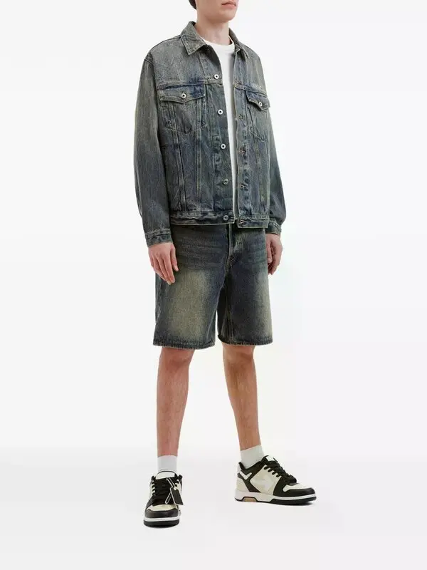 Off-White Arrows-print Denim Jacket - Blue