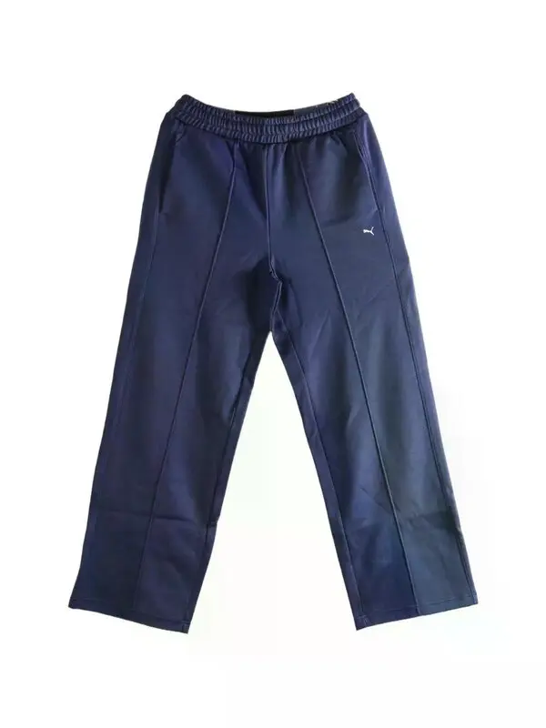 PUMA T7 Logo-embroidered Track Pants - Blue