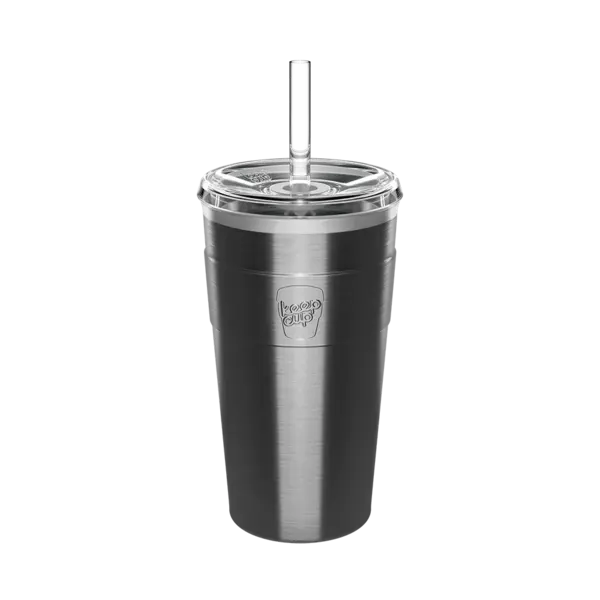 KEEPCUP Cold Cup Thermal With Straw Lid 16oz/454ml Stainless Steel Reusable Coffee Cup Nitro - Grey