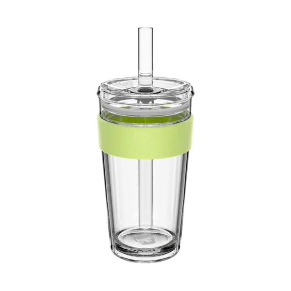 KEEPCUP Cold Cup Longplay Boba Straw Lid 16oz/454ml Reusable Coffee Cup Matcha - Green