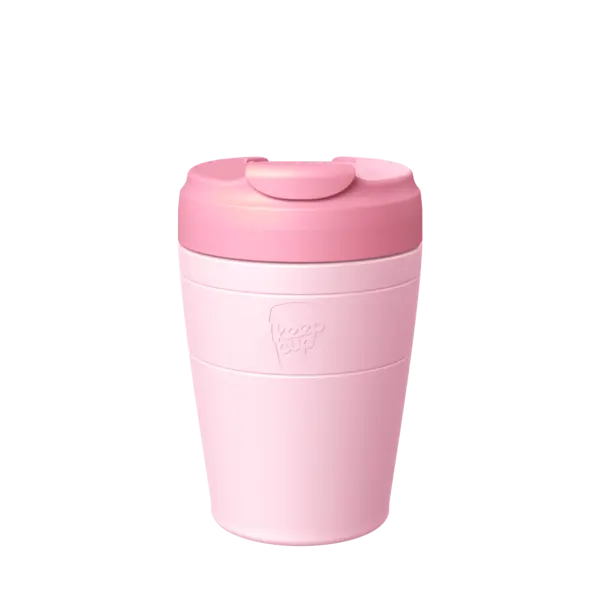 KEEPCUP Commuter Travel Mug With Flip Lid 12oz/340ml Reusable Coffee Cup Pashmak - Pink