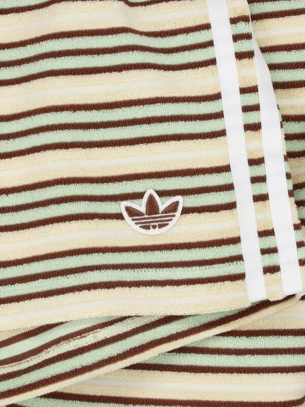 Adidas Summer Glow" Striped Cotton Terry Sweatshorts - Multi