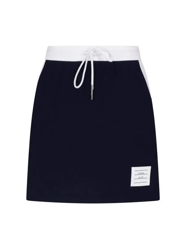 Thom Browne 4-bars" Mini Skirt - Blue