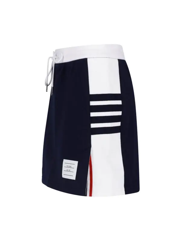Thom Browne 4-bars" Mini Skirt - Blue