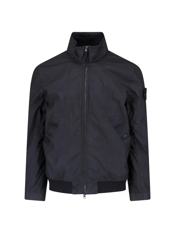 Stone Island Crinkle Reps Ny Jacket - Black