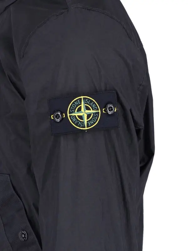 Stone Island Crinkle Reps Ny Jacket - Black