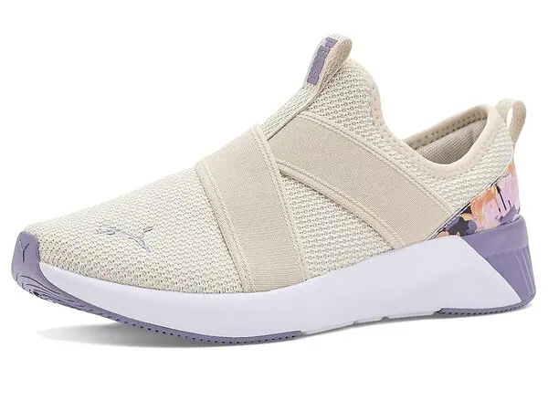 PUMA Softride Harli Slip-on Floral Sneakers - Bone