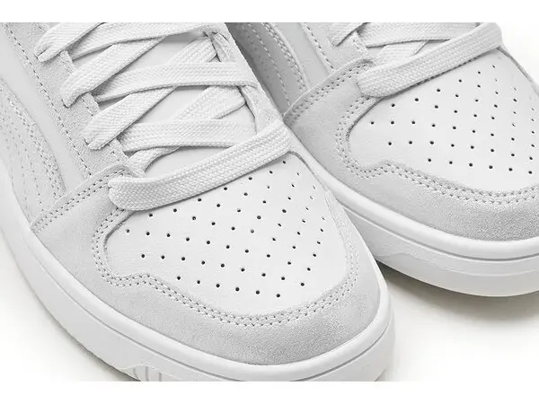 PUMA Rebound Layup Mid Top Lace Up Sneakers - Silver
