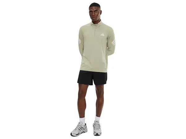 Adidas Adi365 Iconic Running Half-zip Jacket With Stand Collar And Thumbholes